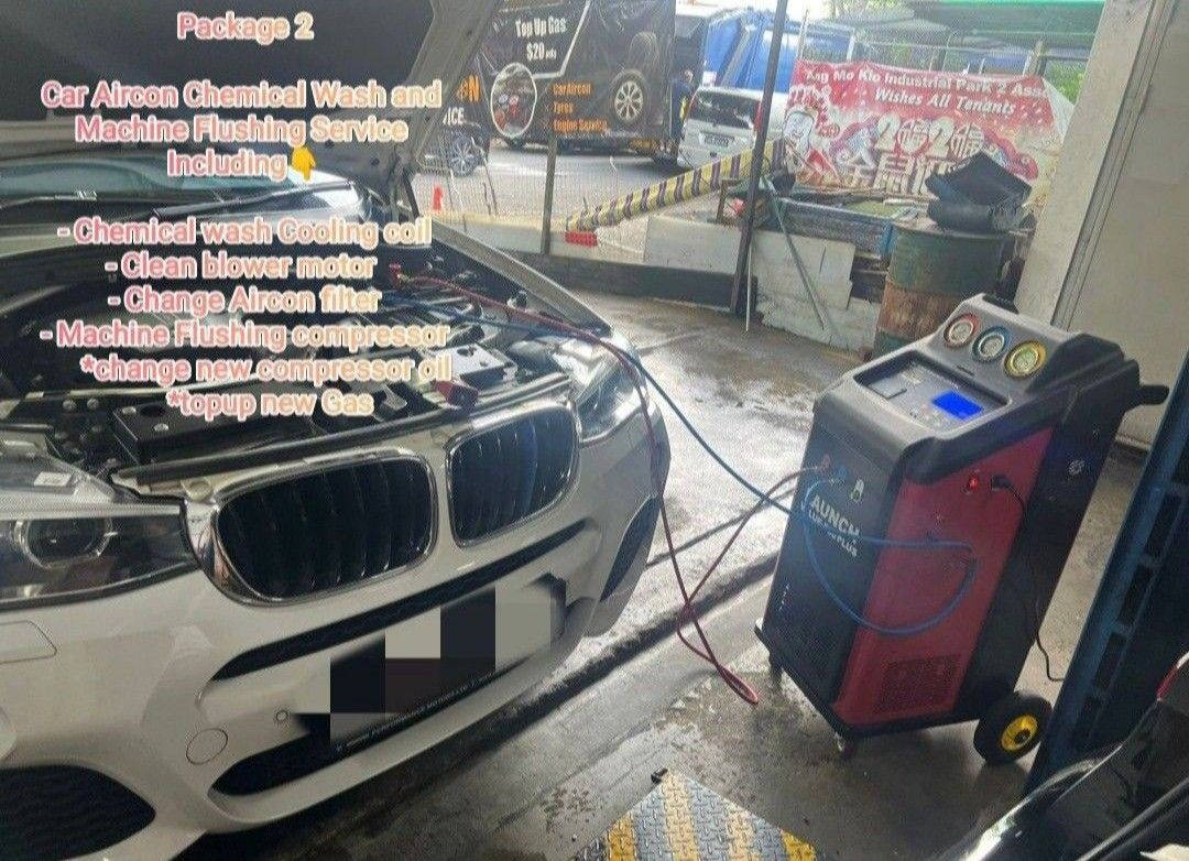 Car Aircon Chemical Wash /Machine flushing service Package, Car ...