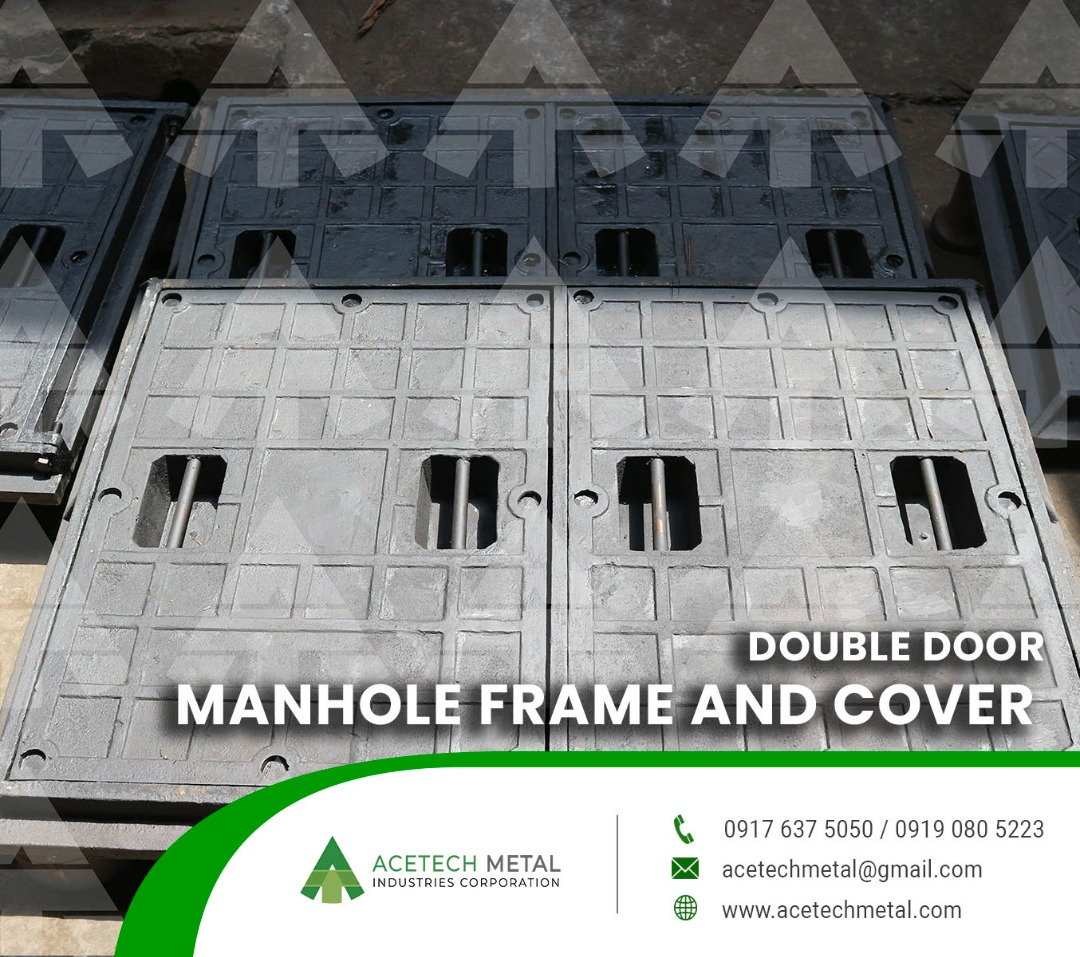 Cast Iron Rectangular Manhole Frame and Cover, Commercial & Industrial ...