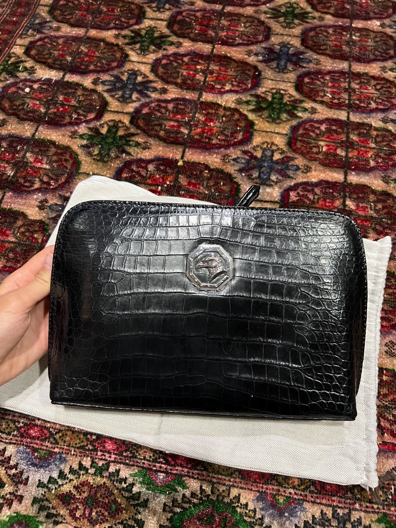 Crocodile skin clutchbag/ crocodile skin man bag/ crocodile skin bag ...