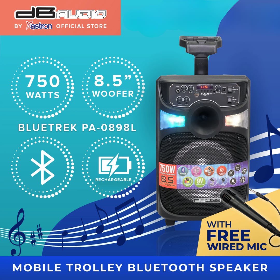 DBaudio Bluetrek PA-0898L 750W 8.5" inch Woofer Powerful Bass Speaker ...