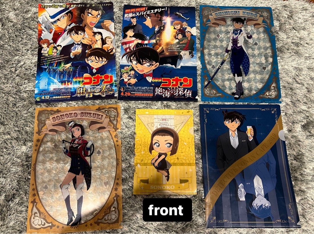 Detective Conan A4 folders underlay and sticker , Hobbies & Toys ...