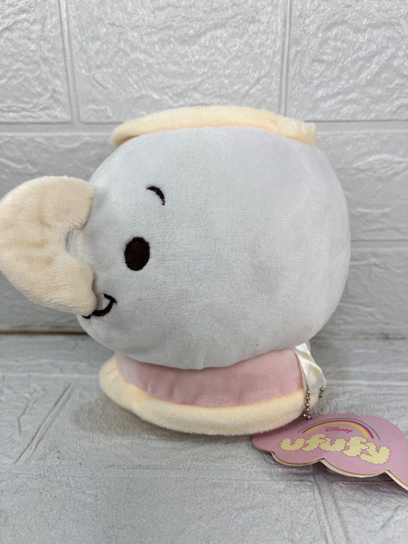 Disney Classic Beauty and The Beast Little Teapot Ufufy White Plush ...