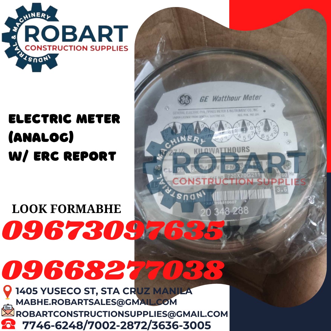 electric meter (analog) w/ erc report, Commercial & Industrial ...