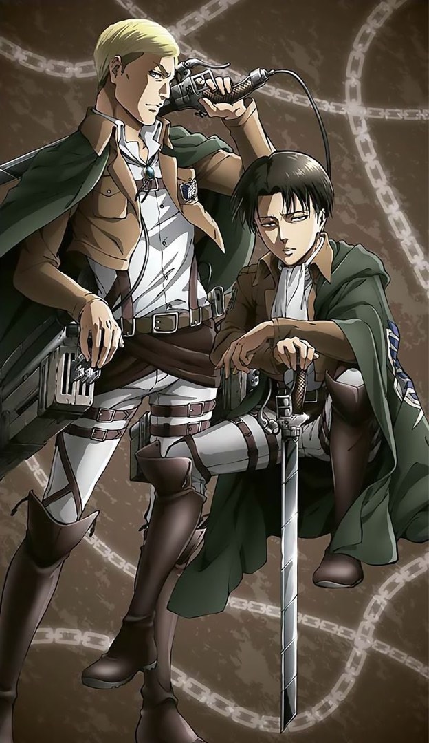 Figma Original AOT Levi and Erwin, Hobbies & Toys, Toys & Games on ...