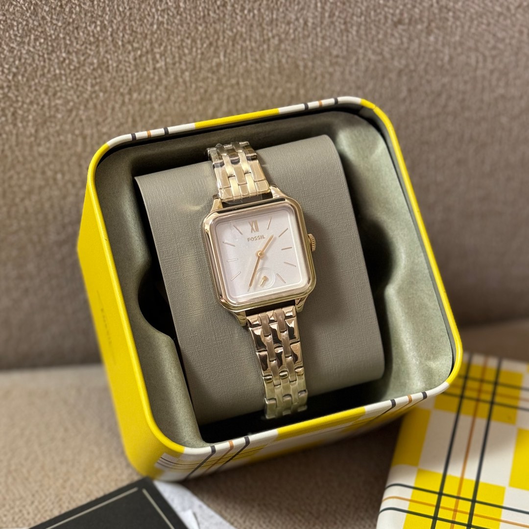 Fossil Colleen Gold-Tone Stainless Steel Watch, Women's Fashion ...