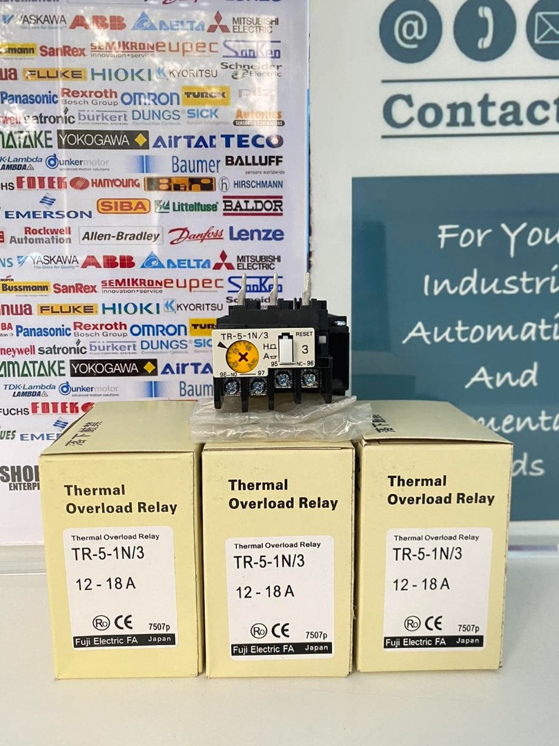 FUJI ELECTRIC Thermal Overload Relay | TR-5-1N/3 12-18A, TV & Home ...
