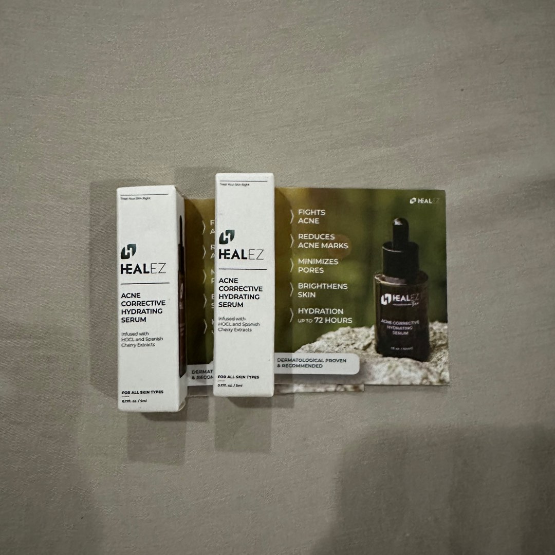 Healez Acne Corrective Hydrating Serum (5ml x 2), Beauty & Personal ...
