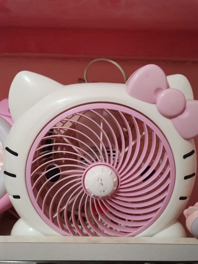 Hello kitty fan, Furniture & Home Living, Lighting & Fans, Fans on ...
