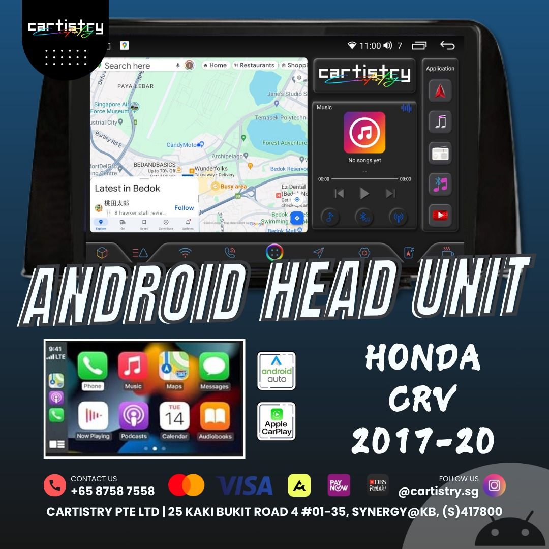 HONDA CRV 9 INCH 2K 13 ANDROID PLAYER HEADUNIT CAR RADIO HEAD UNIT ...