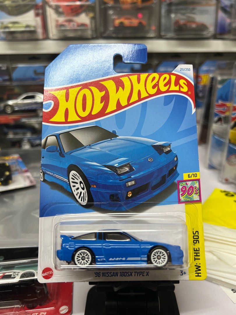 Hotwheesl mainline ( 96 Nissan 180sx), Hobbies & Toys, Toys & Games on Carousell