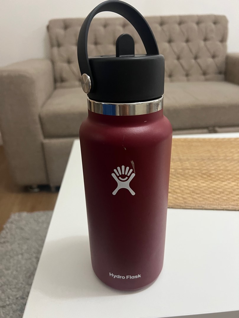 Hydro Flask 32 Oz - Deep Red, Furniture & Home Living, Kitchenware ...