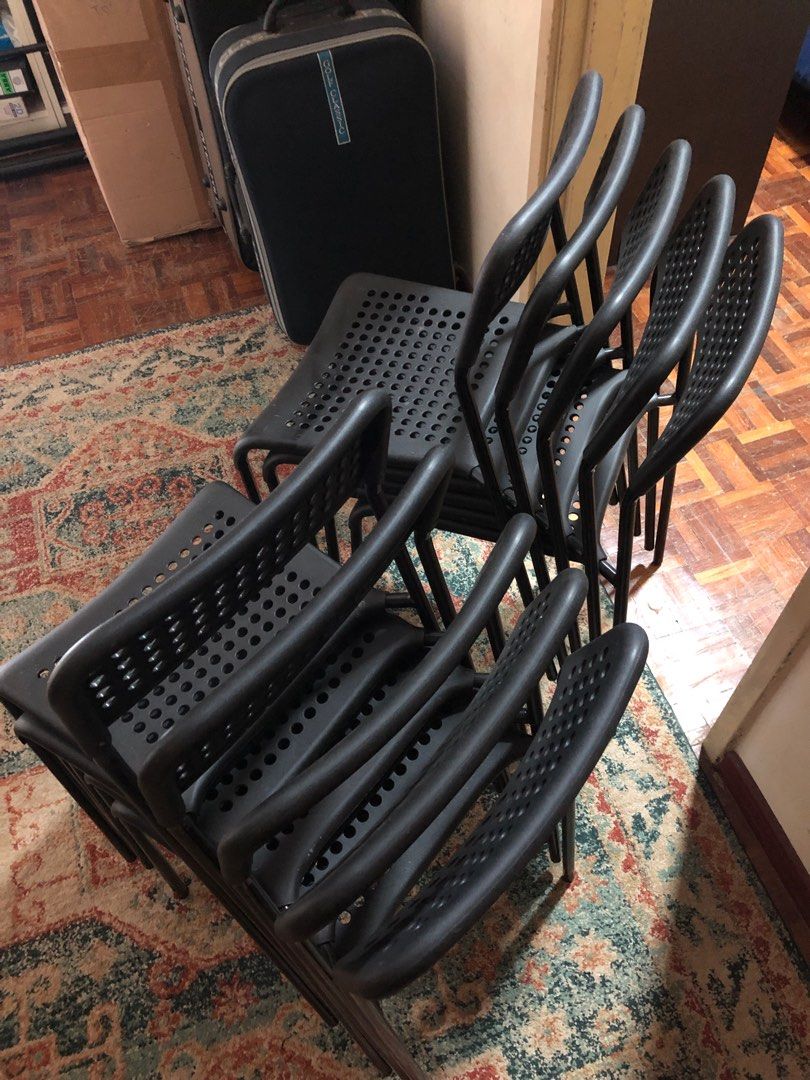 IKEA ADDE Chair Black Color, Furniture & Home Living, Furniture, Chairs ...