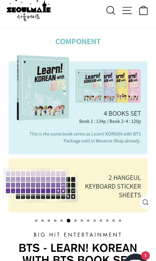 Learn Korean with BTS, Hobbies & Toys, Toys & Games on Carousell