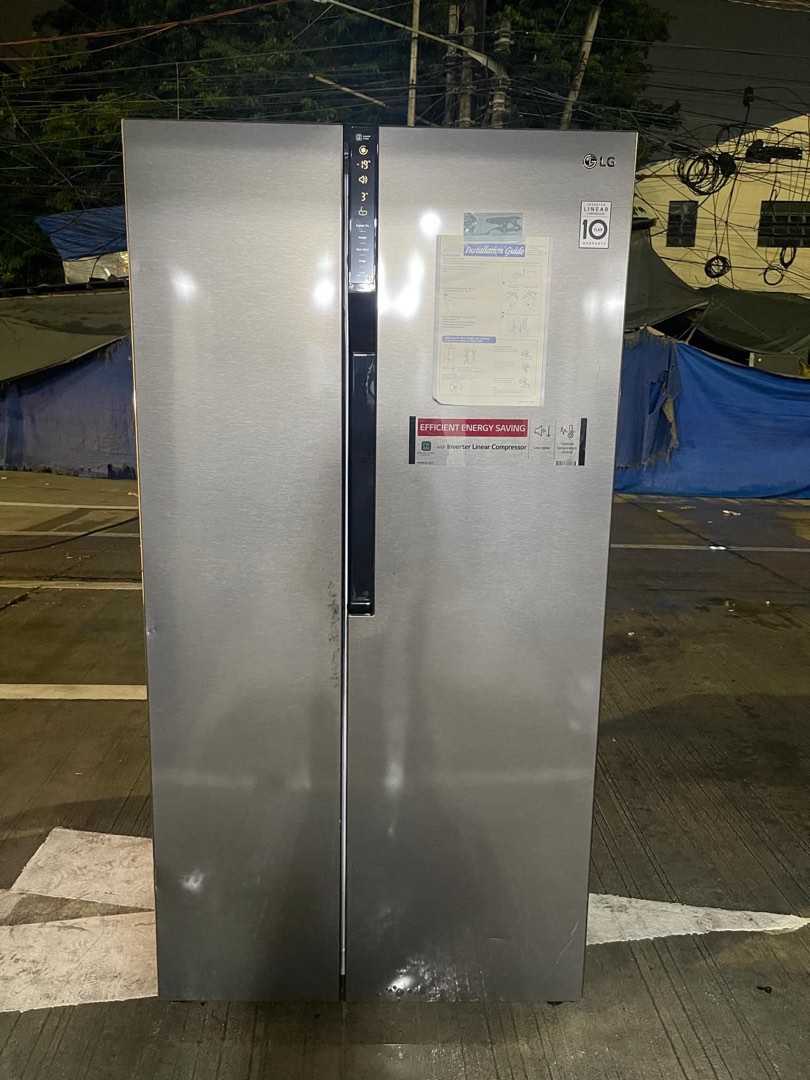 LG LINEAR INVERTER SIDE BY SIDE, TV & Home Appliances, Kitchen ...