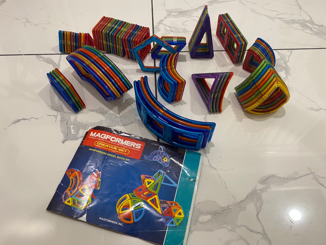 Magformer Magnetic Tiles 90pcs, Hobbies & Toys, Toys & Games on Carousell