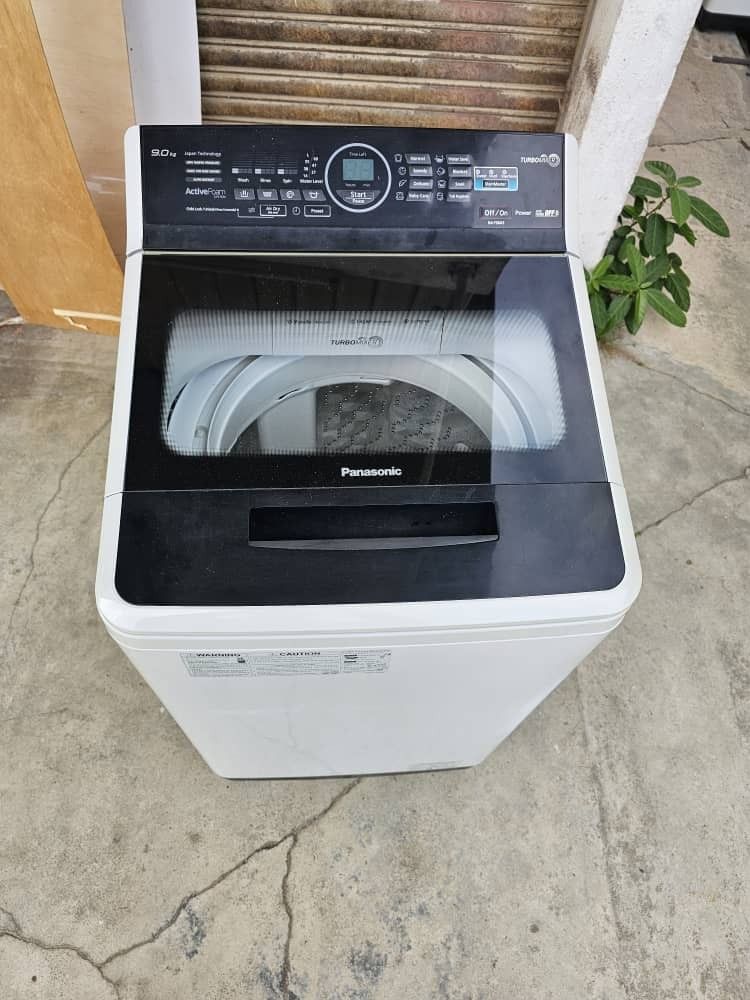 Mesin basuh jenama Panasonic 9kg, TV & Home Appliances, Washing ...