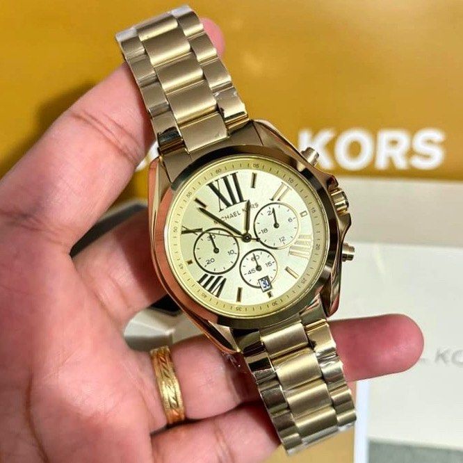 MK ALL GOLD BRADSHAW DIAL AUTHENTIC WATCH, Women's Fashion, Watches ...