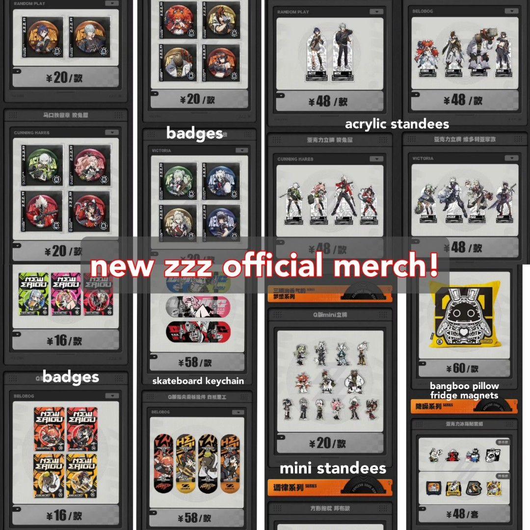 official zzz merch zenless zone zero merchandise ellen, Hobbies & Toys ...