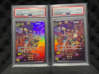 One Piece TCG Sequential PSA 10 Op 06 Onami AA And Op 05 Yamato SP ...