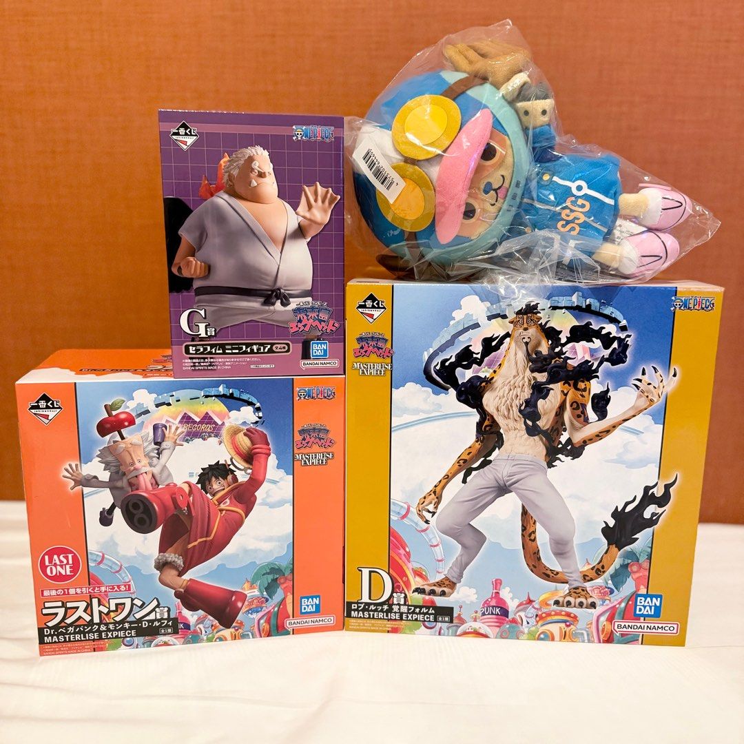 One piece ichiban kuji future island egghead vegapunk luffy rob lucci ...