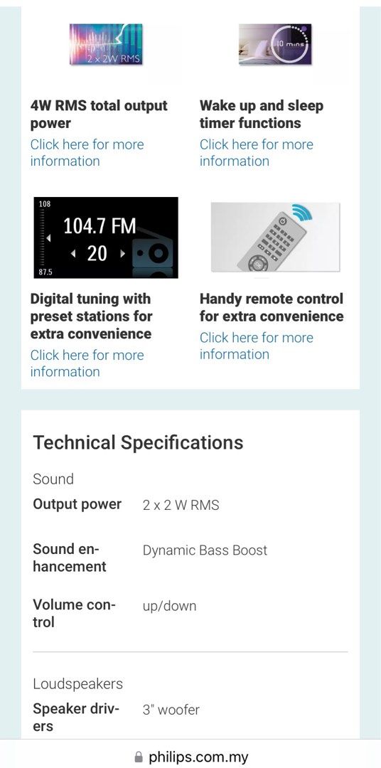 Philips Micro System MC147, Audio, Soundbars, Speakers & Amplifiers on ...