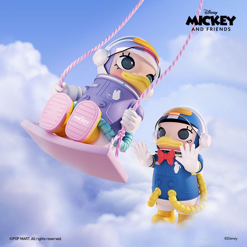 PO: Popmart Mega Space Molly Donald Duck / Daisy Duck 100% 400% 1000% ...