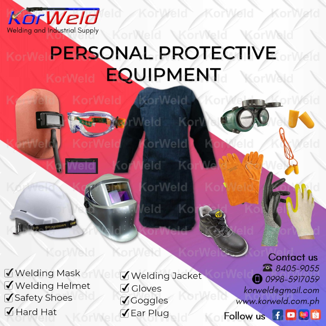 PPE - Welding Mask, Helmet, Safety Shoes, Hard Hat, Welding Jacket ...