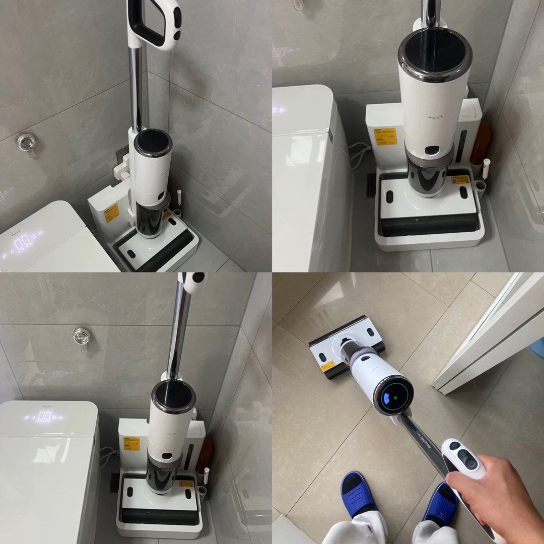 Pristine deerma P50 PRO 德尔玛 Floor Washing Cleaner Machine Dock Silver ...