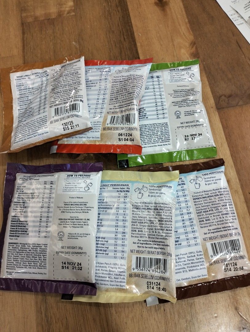 Quaker drink 6 packets in 1 unit, Food & Drinks, Beverages on Carousell