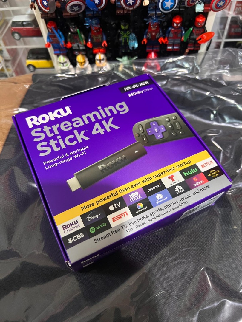 Roku Streaming Stick 4K Portable Roku Streaming Device 4K/HDR/Dolby ...