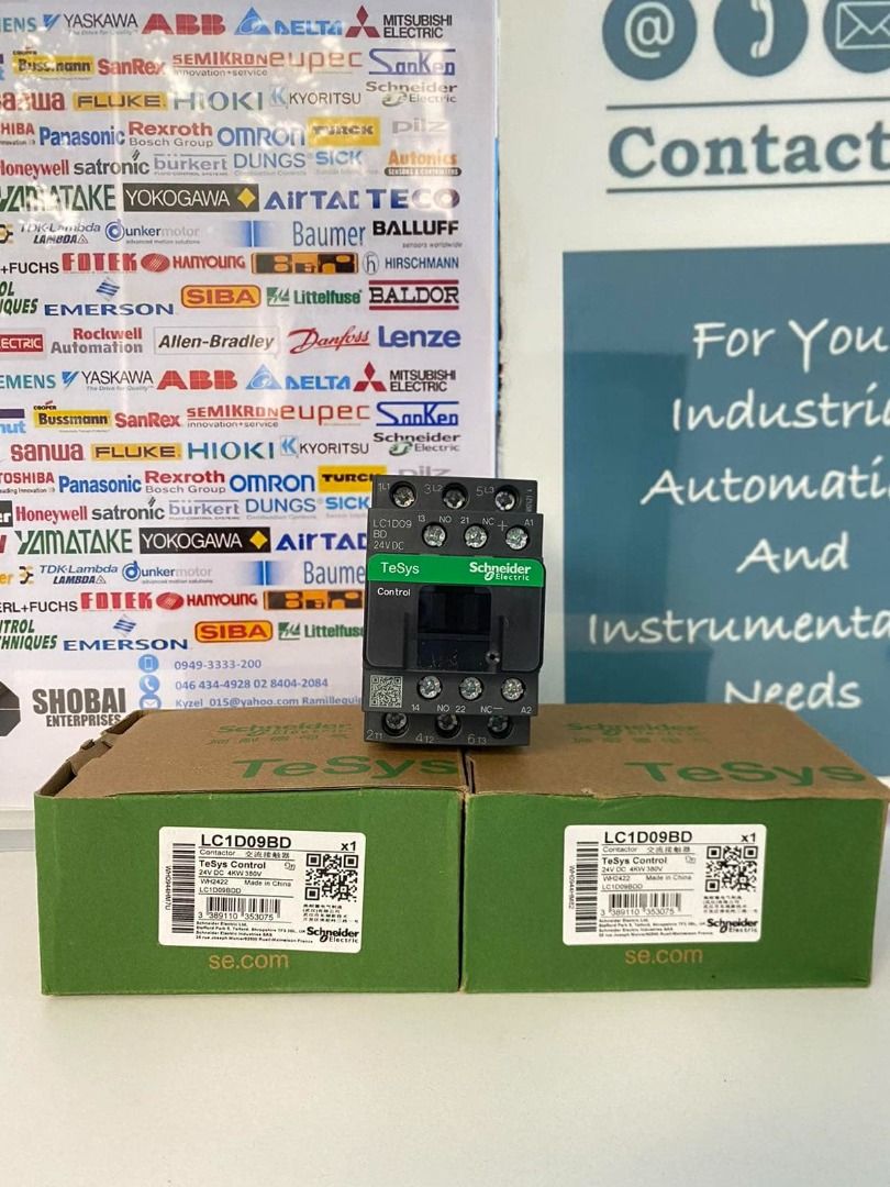SCHNEIDER ELECTRIC Magnetic Contactor | Tesys LC1D09BD 24VDC coil on ...