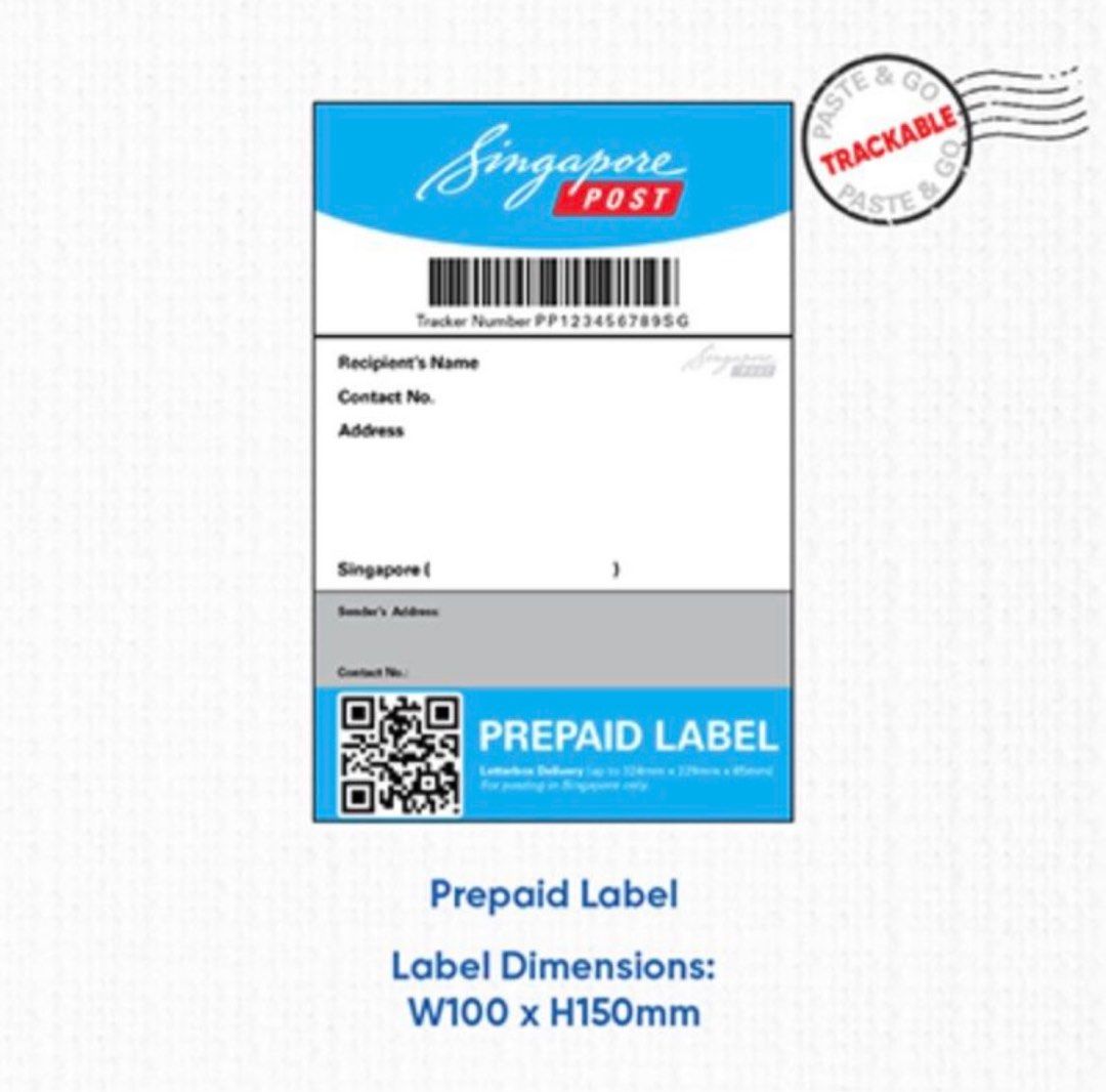 SingPost Prepaid label , Hobbies & Toys, Memorabilia & Collectibles ...
