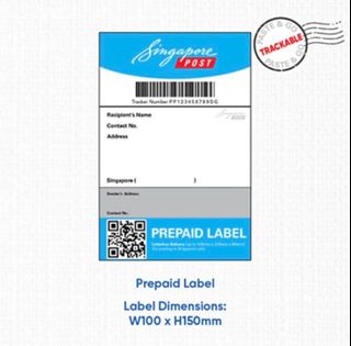 SingPost Prepaid label , Hobbies & Toys, Memorabilia & Collectibles ...