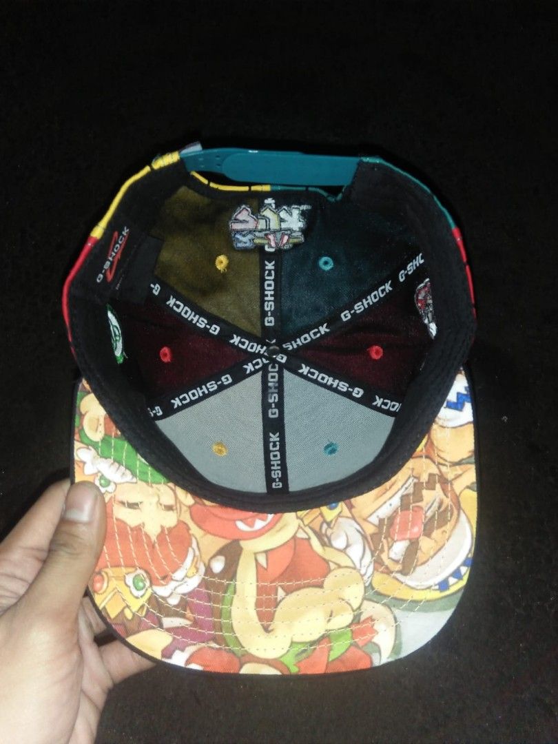Snap SUPER MARIO x G-Shock, Fesyen Pria, Aksesoris, Topi di Carousell