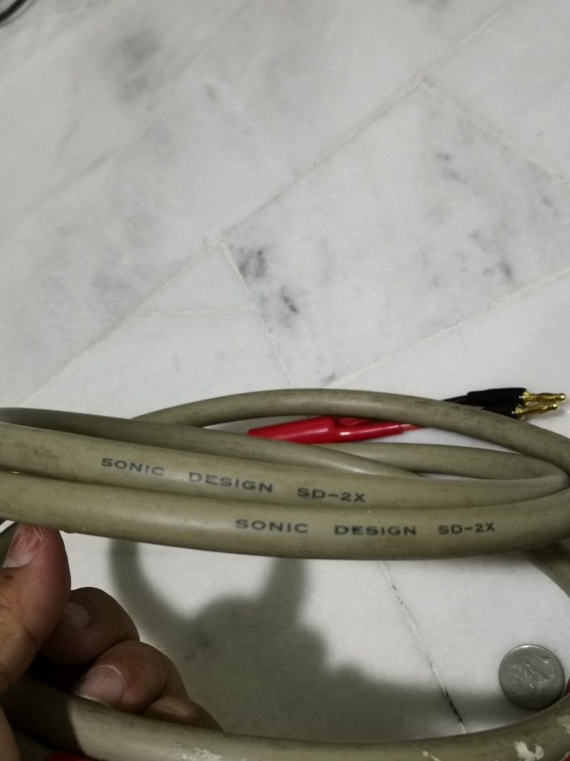 Sonic Design SD-2X Stereo Speaker Cable 8 FT pairs with banana plug, Audio, Other Audio ...