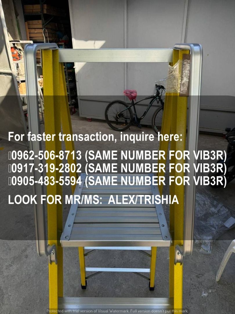 Spencer A Type Platform Ladder Yellow, Commercial & Industrial ...