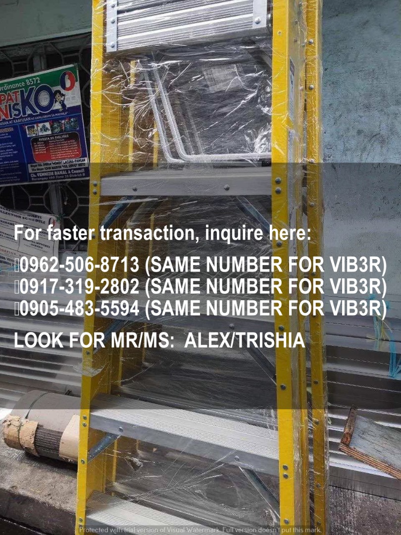 Spencer A Type Platform Ladder Yellow, Commercial & Industrial ...