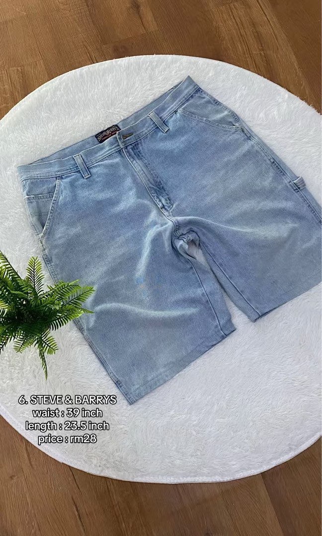 STEVE & BARRYS JORTS, Men's Fashion, Bottoms, Jeans on Carousell