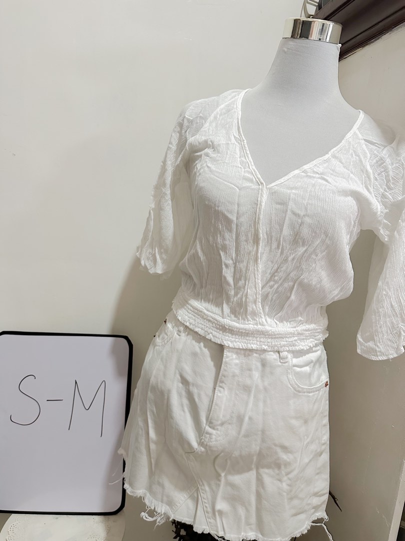 Take All!! White tops, Women's Fashion, Tops, Blouses on Carousell
