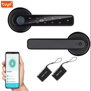 Brand new Silver Gate Lock Dual Side Access Control Fingerprint Number ...