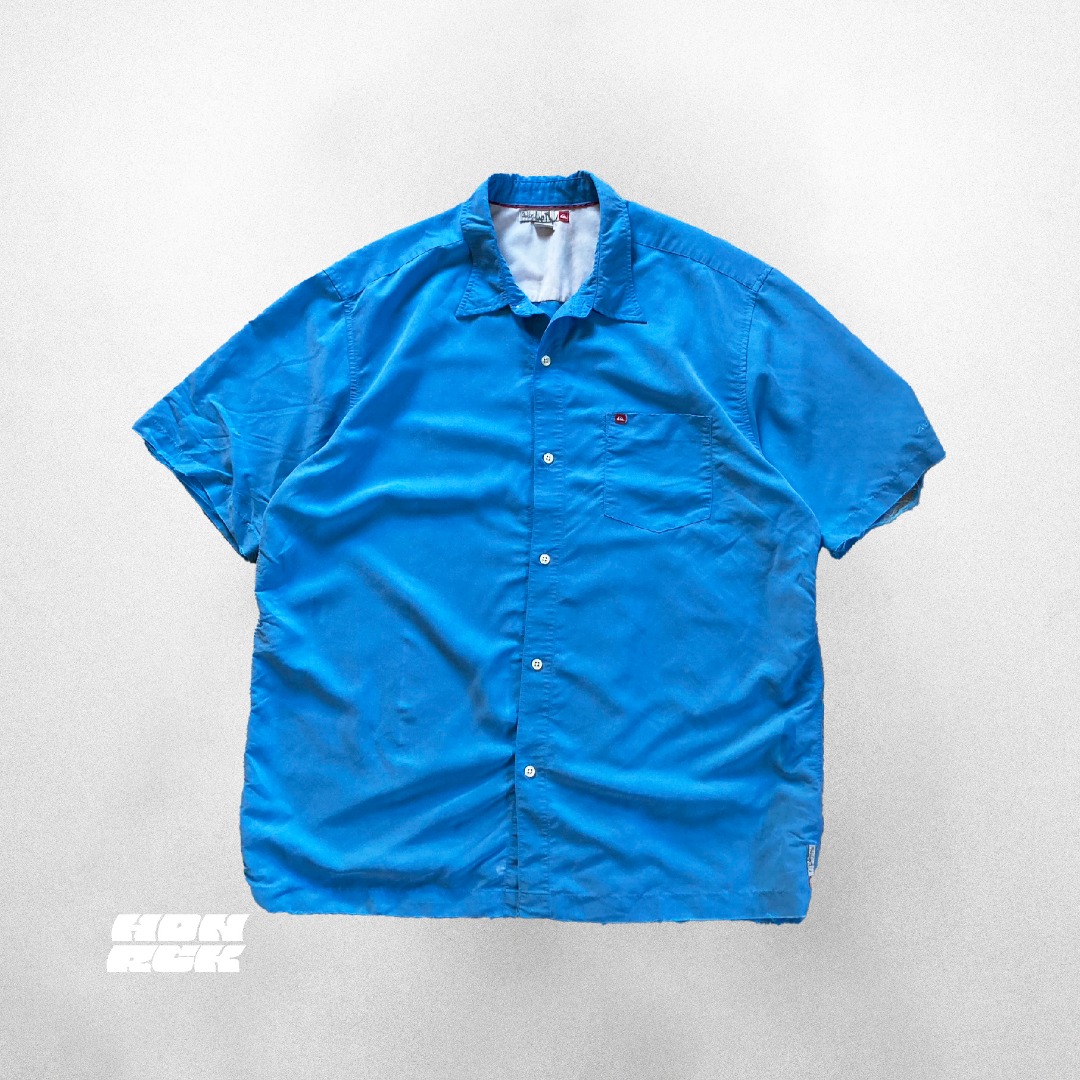 Vintage Quicksilver Sea Blue Polo Shirt, Men's Fashion, Tops & Sets ...