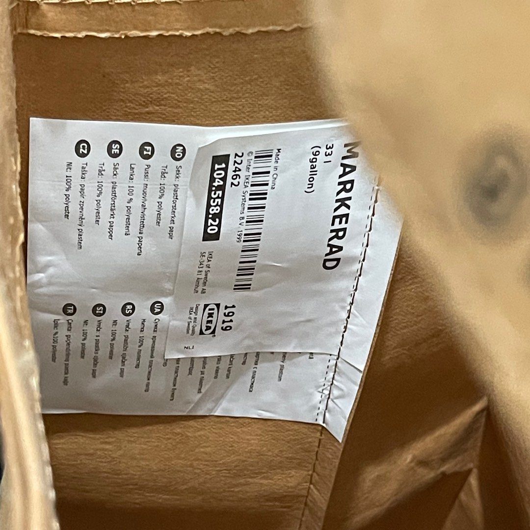 Virgil Abloh X IKEA Markerad Bag - Original, Barang Mewah, Tas & Dompet ...