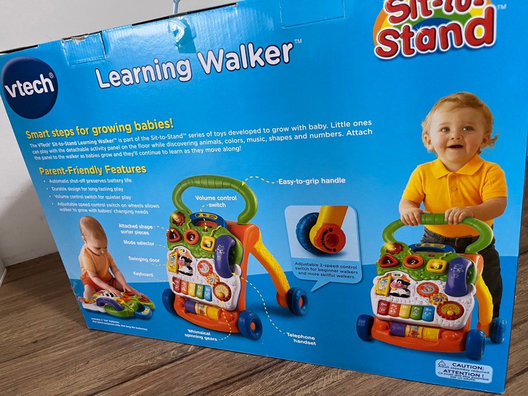 Vtech learning walker sit to stand, Babies & Kids, Infant Playtime on Carousell