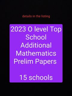 2024 'O' Level TOP SCHOOLS Chemistry Prelim Papers [PDF], Hobbies ...