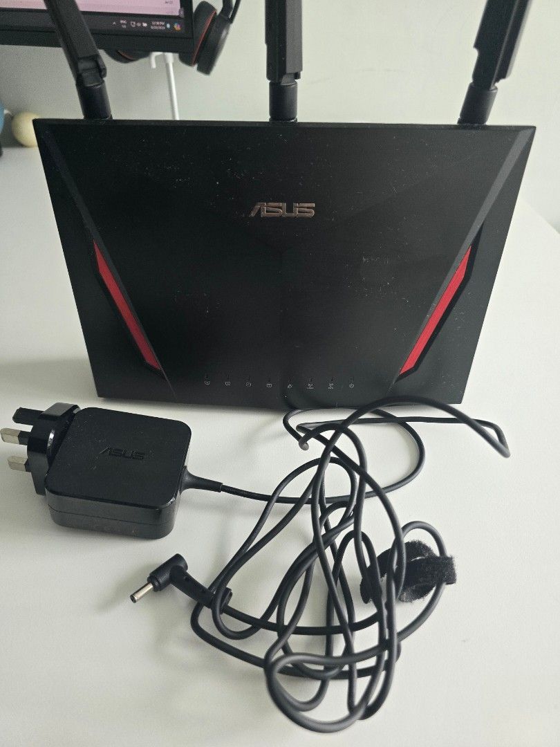 Asus RT-AX86U AC2900 Dual Band Gigabit WiFi Gaming Router with MU-MIMO ...