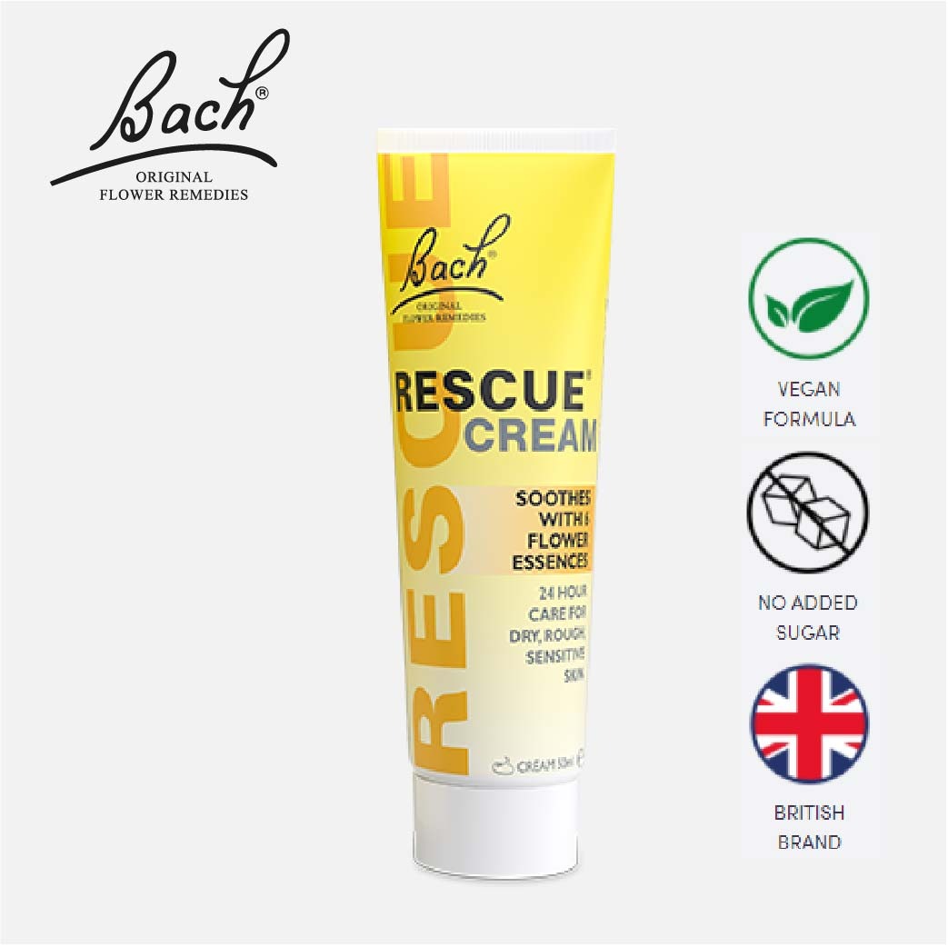 Bach Flower Remedy Rescue Cream (50gr) | 24hr Care for Dry and Stressed ...