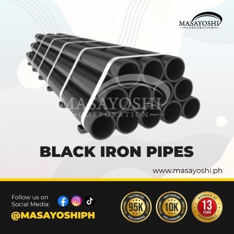 BI Pipes Schedule 20, Steel Pipe, Fence Tube, Black Iron Pipes, B.I ...