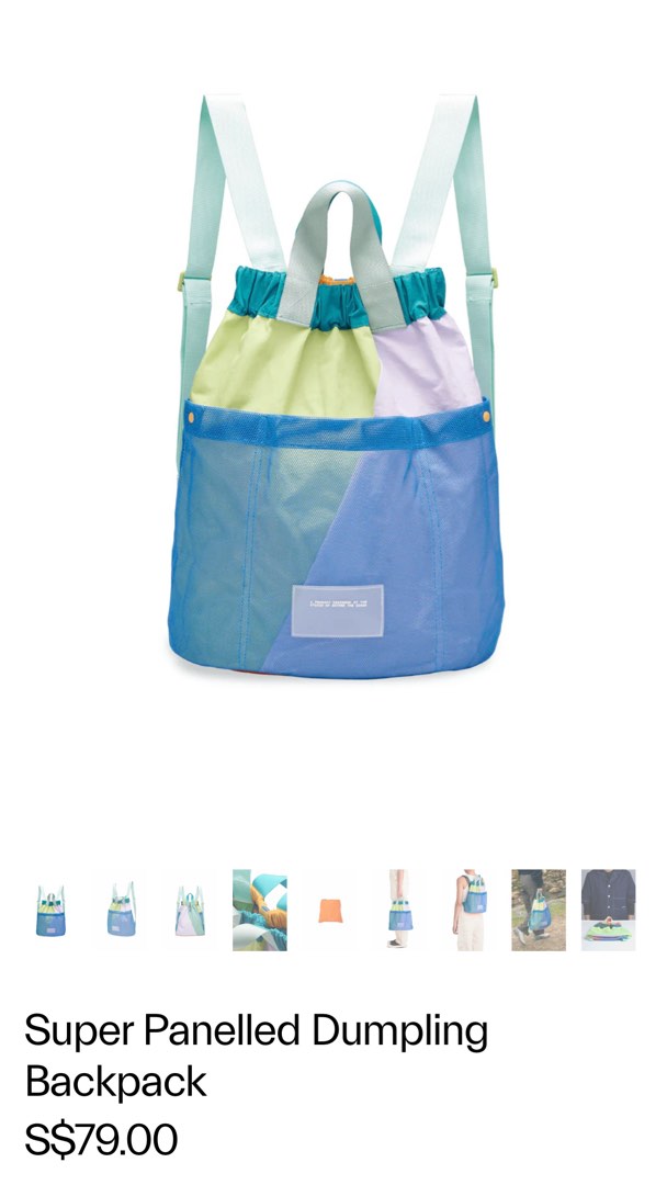 BTV Super Panelled Dumpling Backpack, Women's Fashion, Bags & Wallets, Backpacks on Carousell