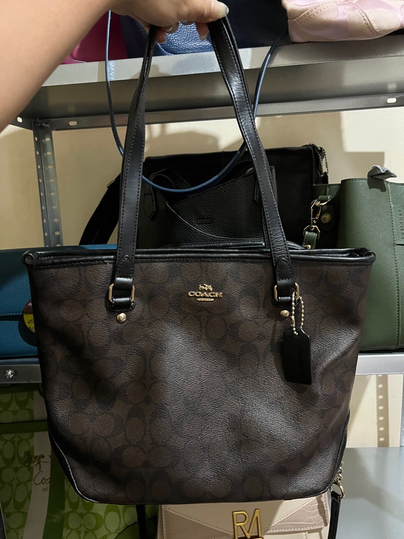 Coach Zip TopTote, Luxury, Bags & Wallets on Carousell