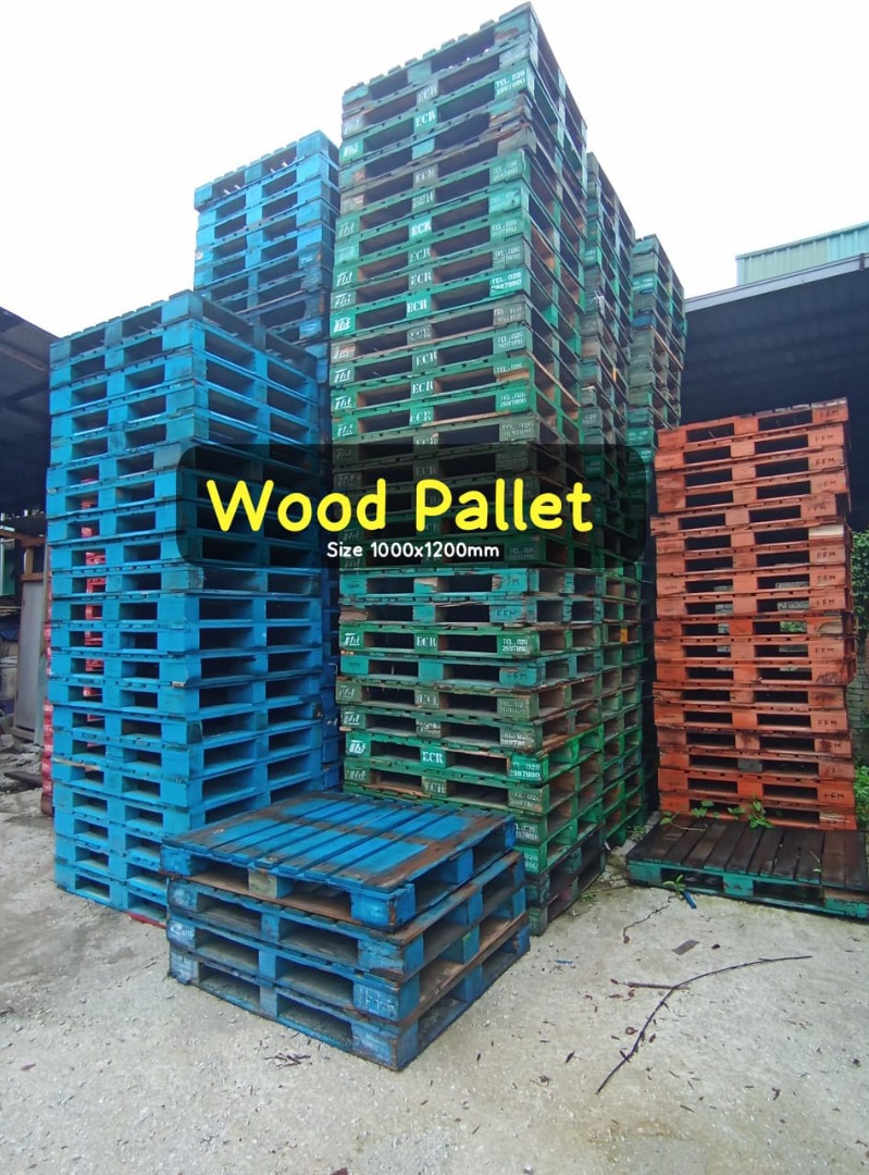 colourful wood pallet (100x120cm), Furniture & Home Living, Outdoor ...